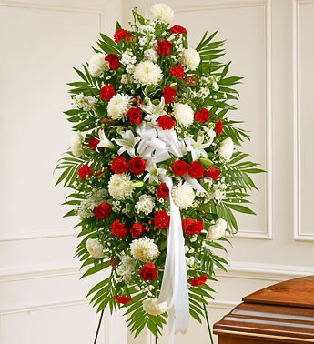 Glorious Farewell Standing Spray - Belvedere Flowers of Havertown PA