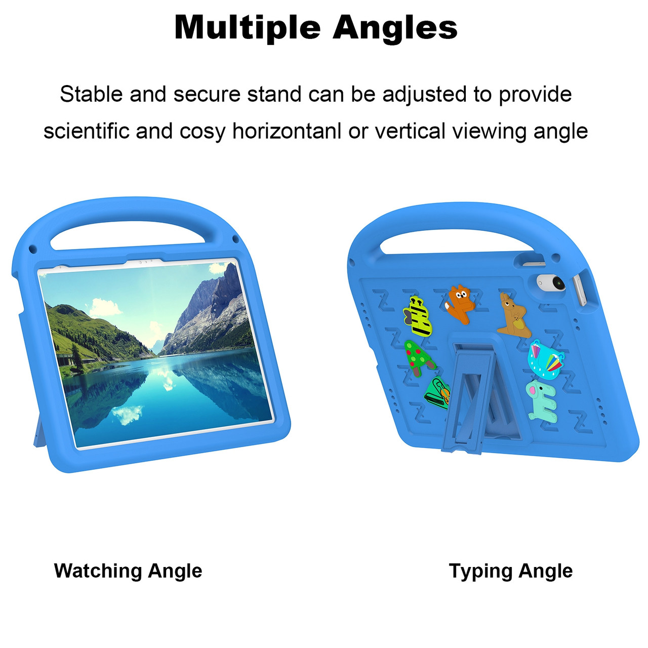 iPad 2025 / 2022 Cartoon Sparrow EVA Shockproof Tablet Case - Blue