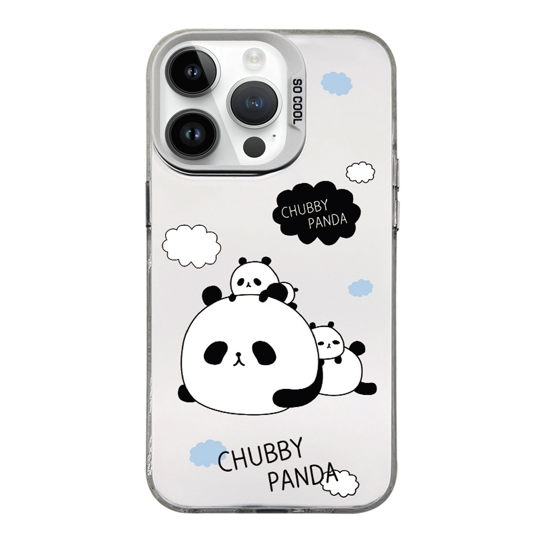 iPhone 13 Pro Max Cartoon Panda TPU Hybrid PC Phone Case - Sleep Panda