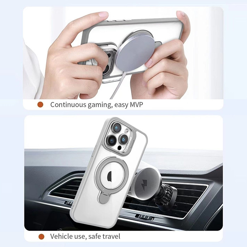 iPhone 13 Pro Lens Protection & Ring Bracket MagSafe Phone Case ...