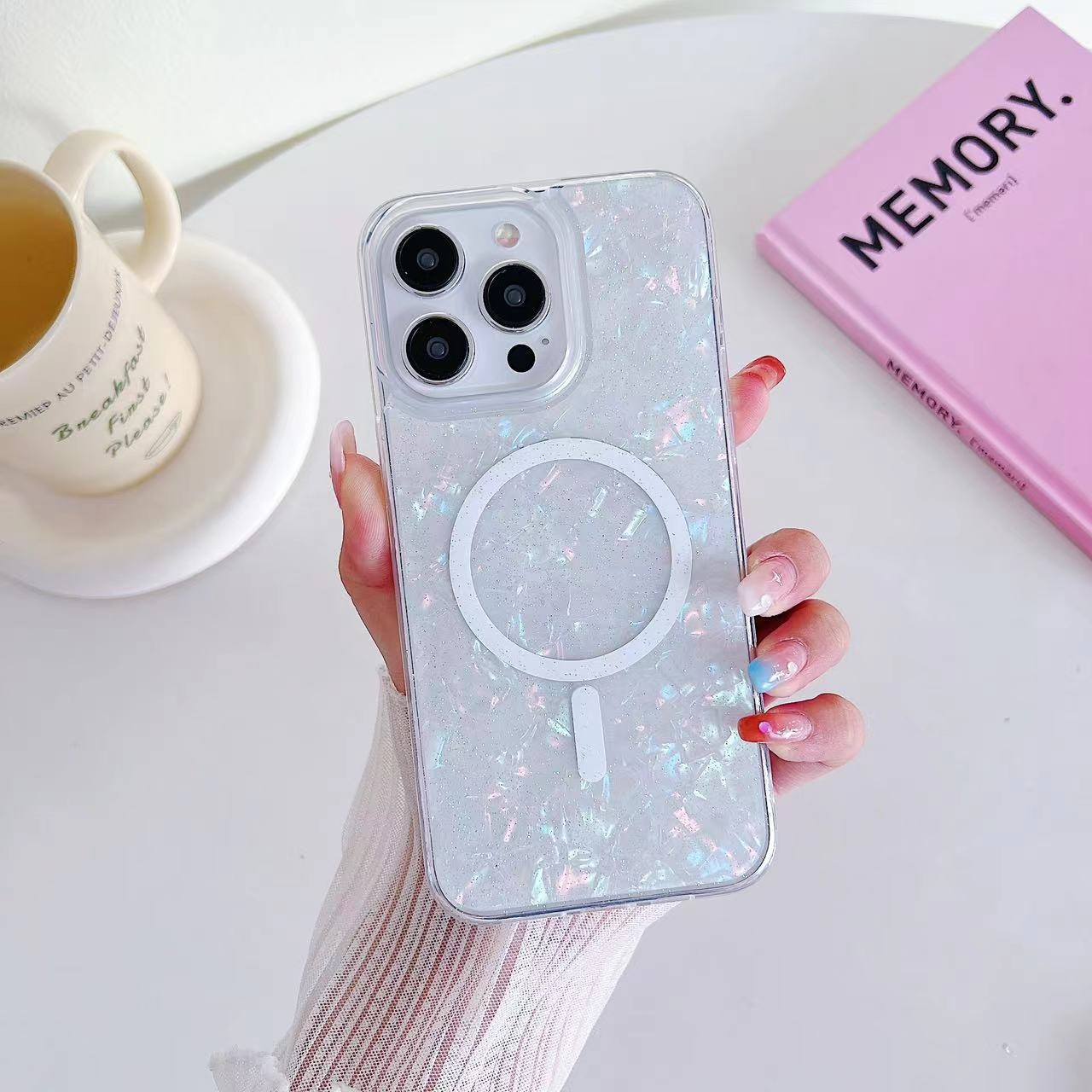 iPhone 13 Pro Shell Texture MagSafe TPU Phone Case - Dazzling