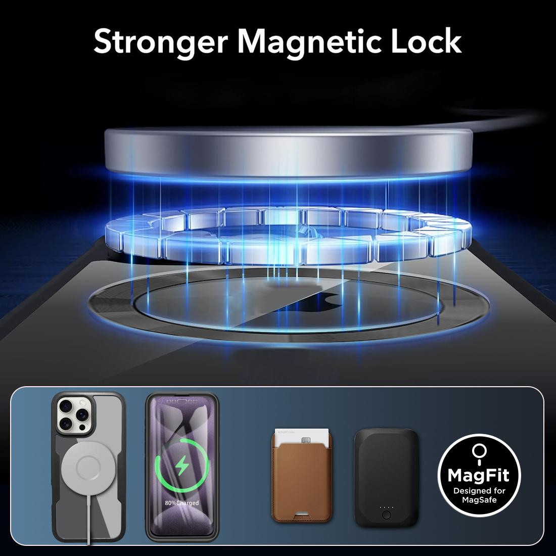 iPhone 13 CD Texture MagSafe Phone Case - Black