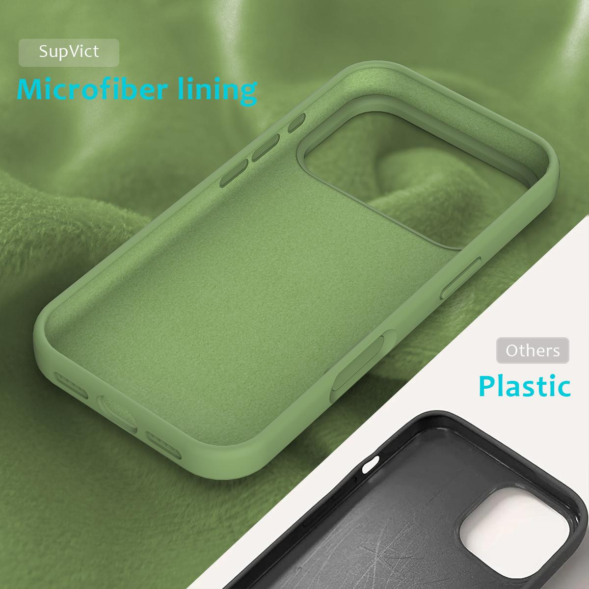 iPhone 17 Pro Solid Color Silicone Phone Case - Mint Green