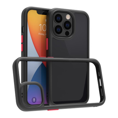 iPhone 13 Pro Kingsteel Wolf Glass Protective Case - Black