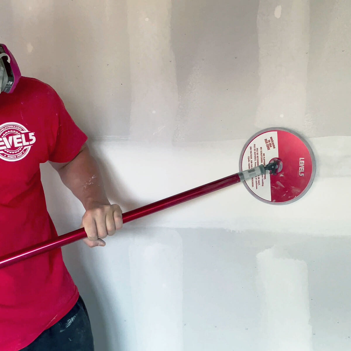 9" Radial Sander w/ 48" Fixed Pole | LEVEL5