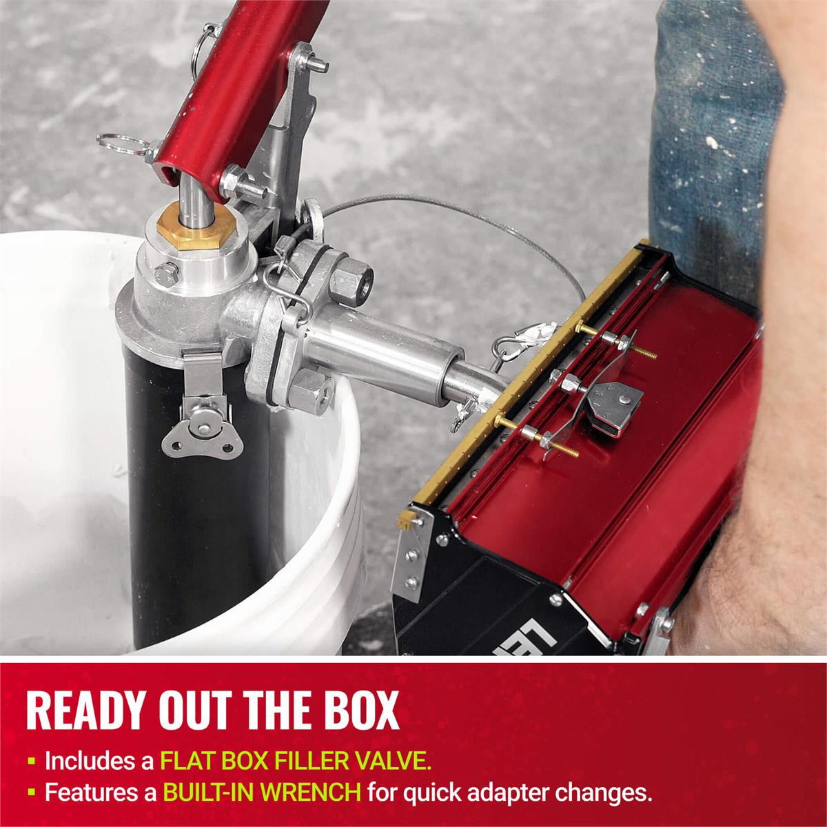 Drywall Compound Pump with Quick-Release Latches | LEVEL5