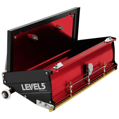 12" Hard Coat Anodized Drywall Flat Finishing Box | LEVEL5
