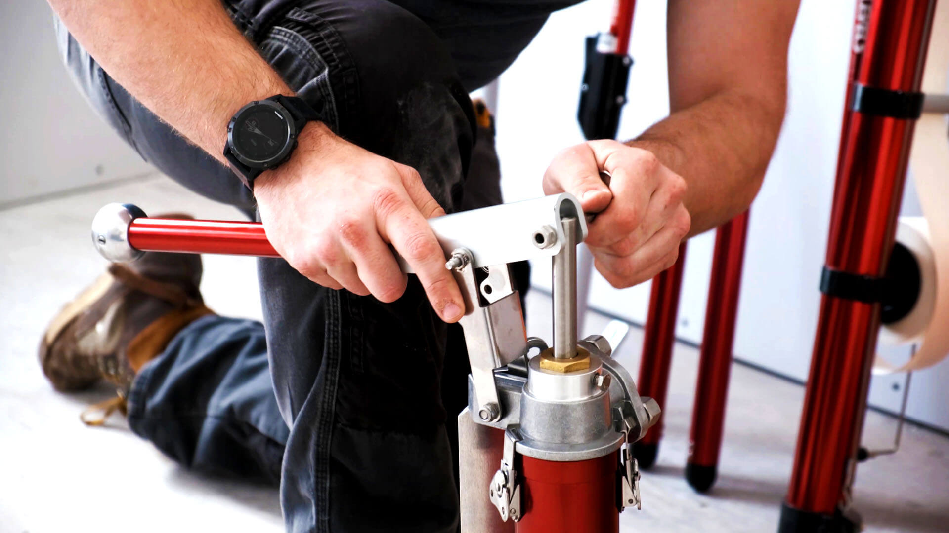 How to Set Up a Drywall Compound Pump - LEVEL5 Tools LLC.