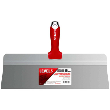 16" Stainless Drywall Taping Knife with Soft Grip | LEVEL5
