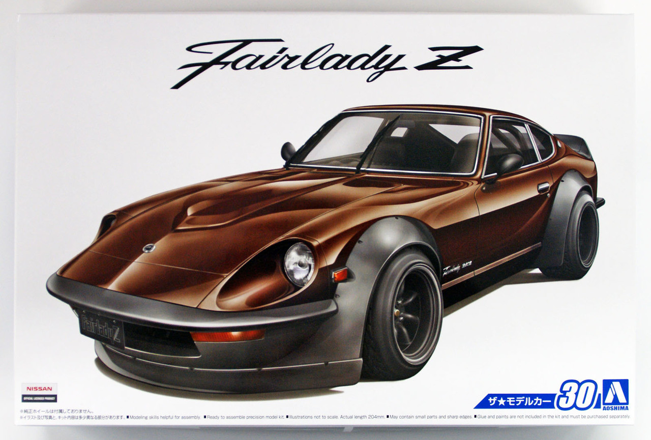 Aoshima 53058 The Model Car 30 NISSAN S30 Fairlady Z Aero Custom '75 1/ ...