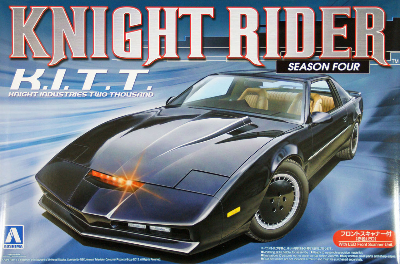 Aoshima 08003 Knight Rider KITT (KitT) Season 4 w/LED Front Scanner 1/ ...