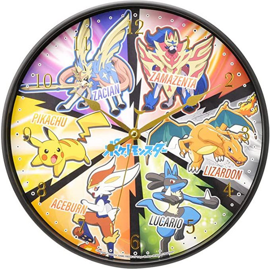 Wall Clock - Pokemon Characters (Red)