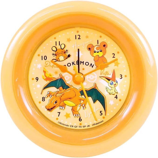 Pokemon Round Alarm Clock Grey