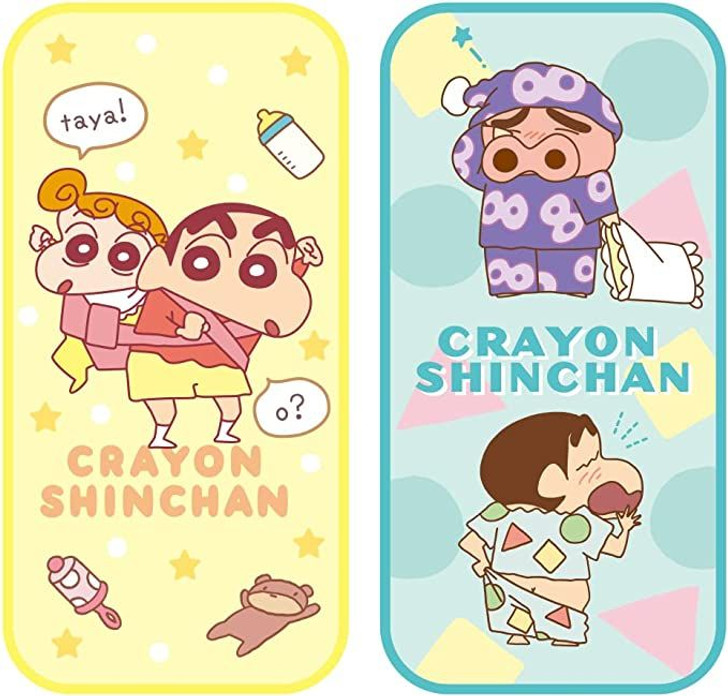 Half-Size Mini Hand Towel Set (2 pcs) Crayon Shin-chan Good Friends