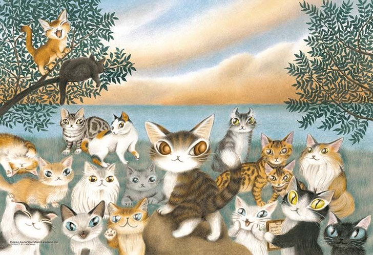 Jigsaw Puzzle World Kitten Conference WachiField (300 Pieces)