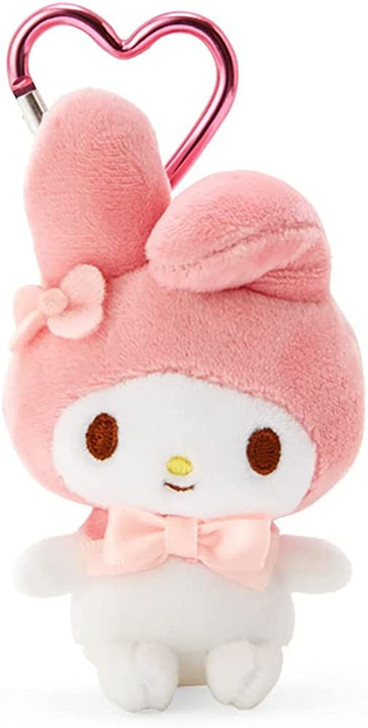 Plush Mascot Holder with Heart Carabiner - My Melody