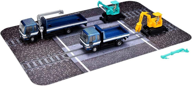Truck Collection Road-Rail Track Maintenance Vehicle Set E (N scale)