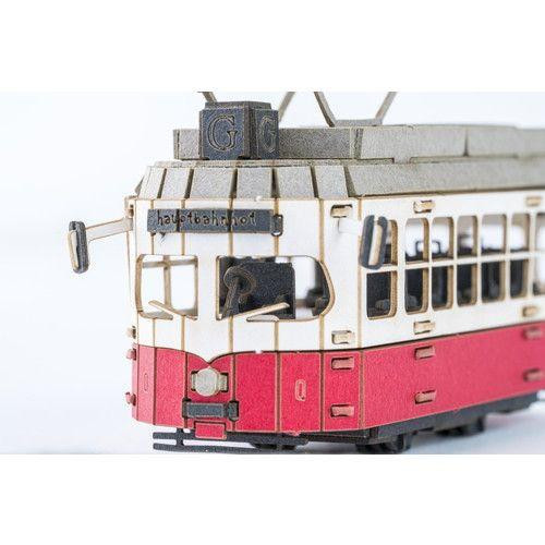Making Tram Papercraft Kit Gmunden
