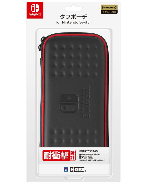 Hori Tough Hard Pouch Black Red for Nintendo Switch Plaza Japan