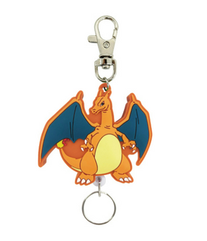 Pokemon Rubber Reel Keychain Charizard