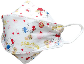 Three-layer Non-woven Hello Kitty Mask for Kids (5 Sheets)