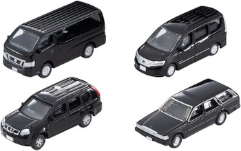 The Car Collection Basic Set Select Black (4 Cars) (N scale)
