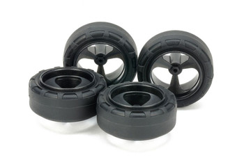 Mini 4WD Super Hard Small Diameter Narrow Tire (24mm) & Carbon ...