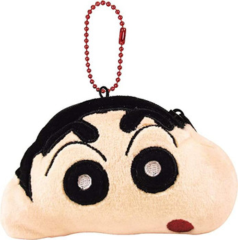 Crayon Shin Fluffy Zipper Keychain Case Shin-chan