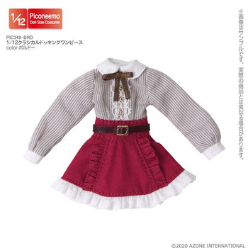 PIC348-BRD 1/12 Picco Neemo Classical Docking Dress (Bordeaux)