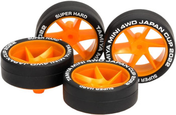 Mini 4WD Super-Hard Low-Profile Tire & Wheel Set (Spiral) J-Cup 2022