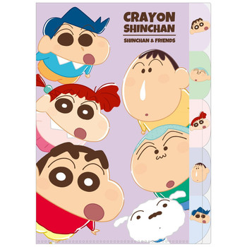Crayon Shin-chan 5-layer Index Folder - Friends