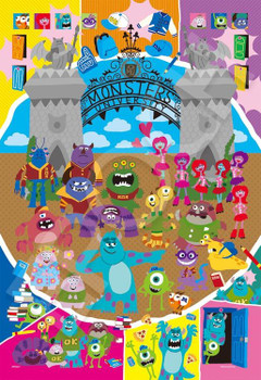 Jigsaw Puzzle Disney Monsters University On Campus Monsters Inc ...