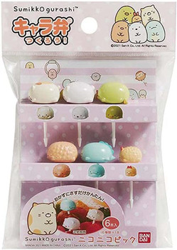 Sumikko Gurashi Food Pick 6pcs Set