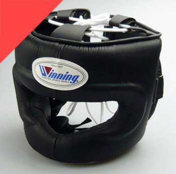 Boxing Headgear FG-5000 Size L Full Face Type Black (Made in Japan)