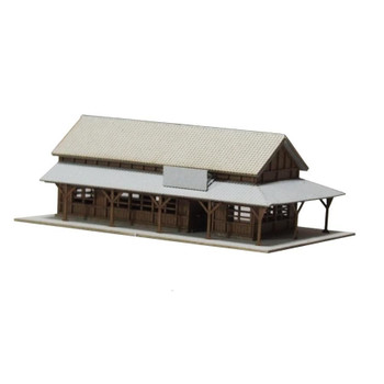 0053 Wooden Station Building Assembly Kit (Z scale)