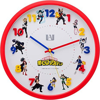 Wall Clock My Hero Academia Red