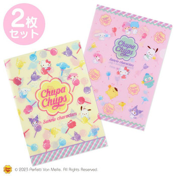Clear File Folder A4 Size Set of 2 (Chupper Chaps Collaboration Design)