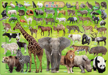 Jigsaw Puzzle Collection of Animals (63 Pieces) Child Puzzle