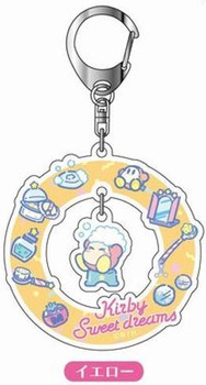 Acrylic Swaying Keychain Kirby Sweet Dreams 04 Yellow YAK