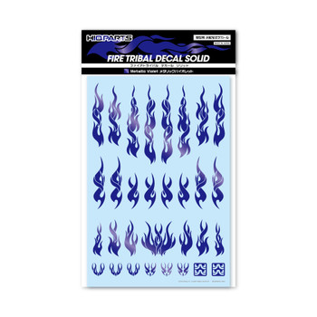 Fire Tribal Decals Solid Metallic Violet