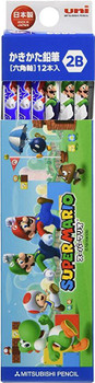 Pencil 2B Dozen (12) Super Mario
