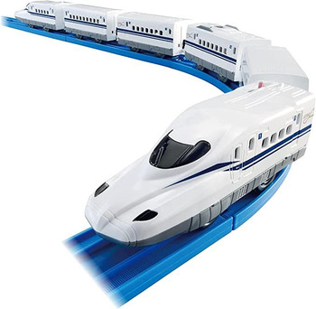 Pla-Rail Shinkansen Bullet Train N700S Change Your Speed With The Rail!