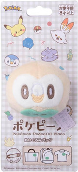 Pokemon PokePeace Plush Badge Rowlet