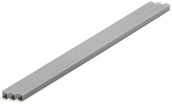 Pla=Materials [Gray] Square Pipe 7 mm 3pcs