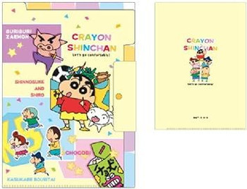 Crayon Shin-chan A4 Clear File with Index Pocket / Colorful Comic