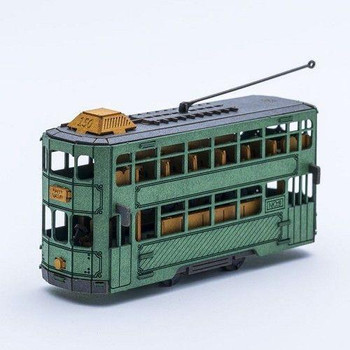 Making Tram Papercraft Kit Hong Kong