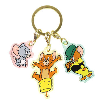 T's Factory Tom And Jerry 3 Charm Keyholder Tuffy / Jerry / Muscle