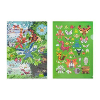 Pokemon Center Original A4 Clear File Folder 2 Piece Set Bug Out!