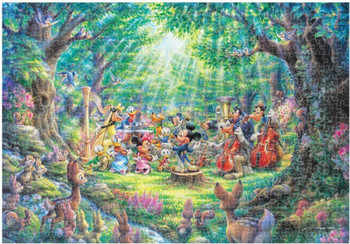 Jigsaw Puzzle Disney Forest Philharmonic Squeeze Series Stained Art ...