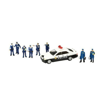 (Komono 145) Police Car/Police Officer (N scale)